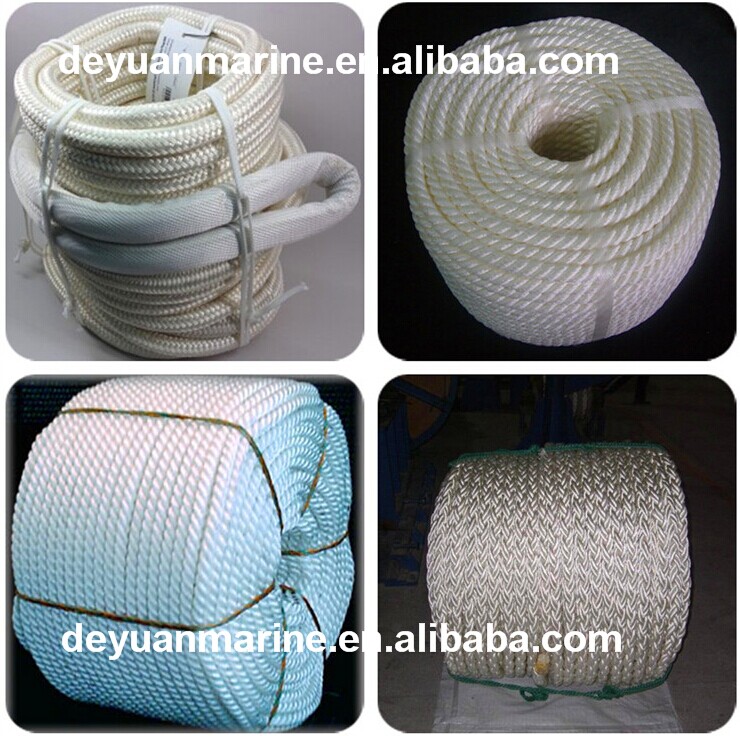 Mooring Rope Ship Used Polypropylene Rope Polyester Rope Marine Nylon Rope with Competitive ...