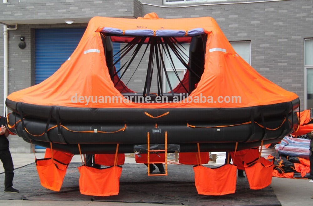 Rigid Type Davit-launched Self-righting Inflatable Life raft SOLAS ...