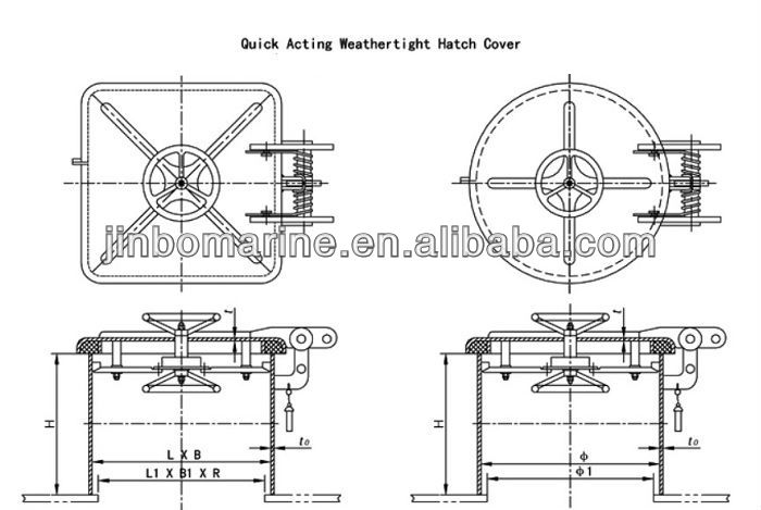 Marine Steel Quick Closing Hatch Cover From China Suppliers-Lifeboat ...