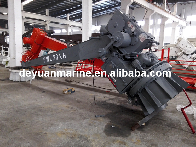 Life Boat Davit Small Hydraulic Davit Crane With CCS ABS BV ...