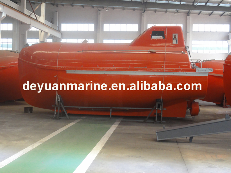 20~40 Person F.R.P fiberglass Totally Enclosed Life boat Aluminum alloy ...