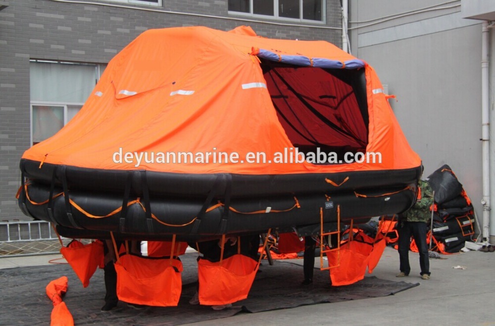 Rigid Type Davit-launched Self-righting Inflatable Life raft SOLAS ...