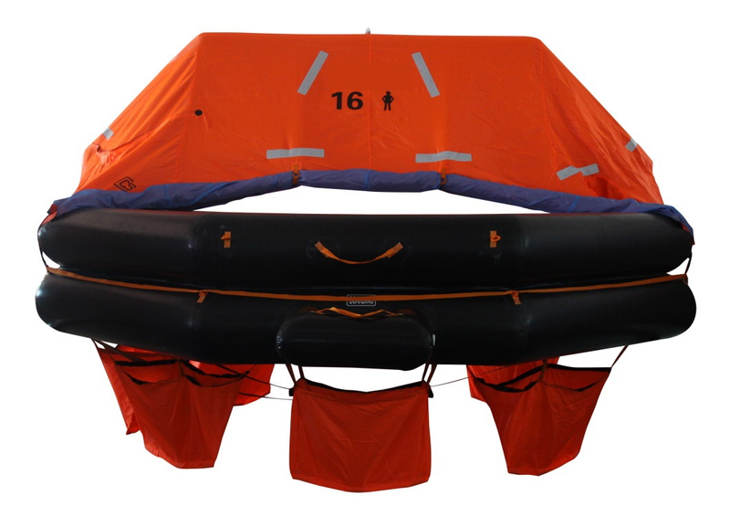 Davit Launched Life Raft Self-Righting Throw Overboard Inflatable ...